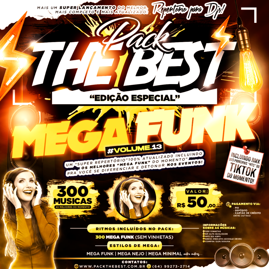 PACK THE BEST – ESPECIAL “MEGA FUNK VOL.13” – Pack The Best