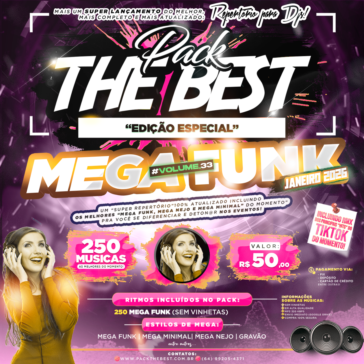 PACK THE BEST – ESPECIAL “MEGA FUNK VOL.33” – Pack The Best